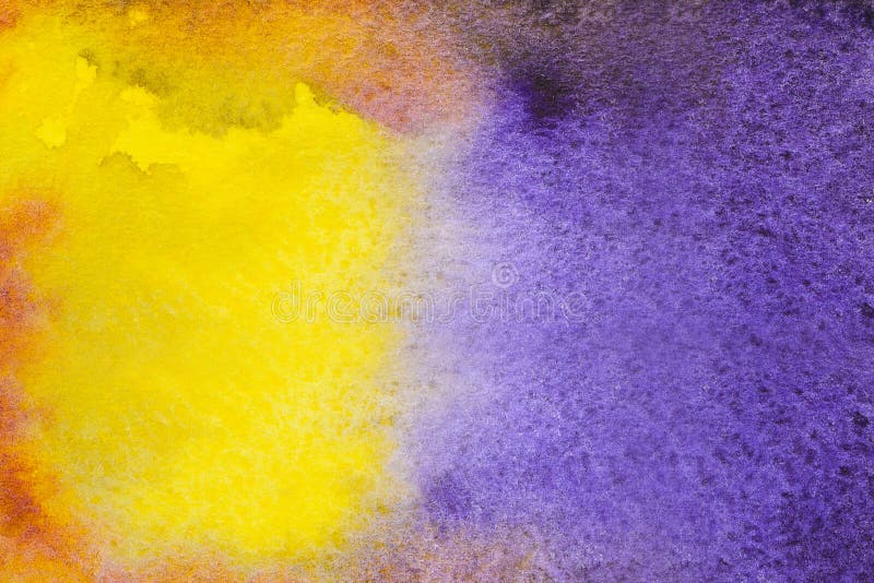 Yellow and Purple Watercolor Background Stock Illustration ...