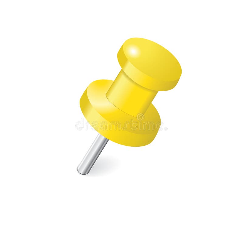 Yellow Push Pin