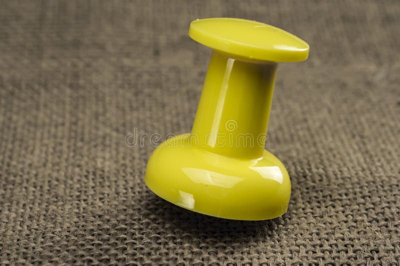 Yellow push pin stock image. Image of exploration, note - 95513577