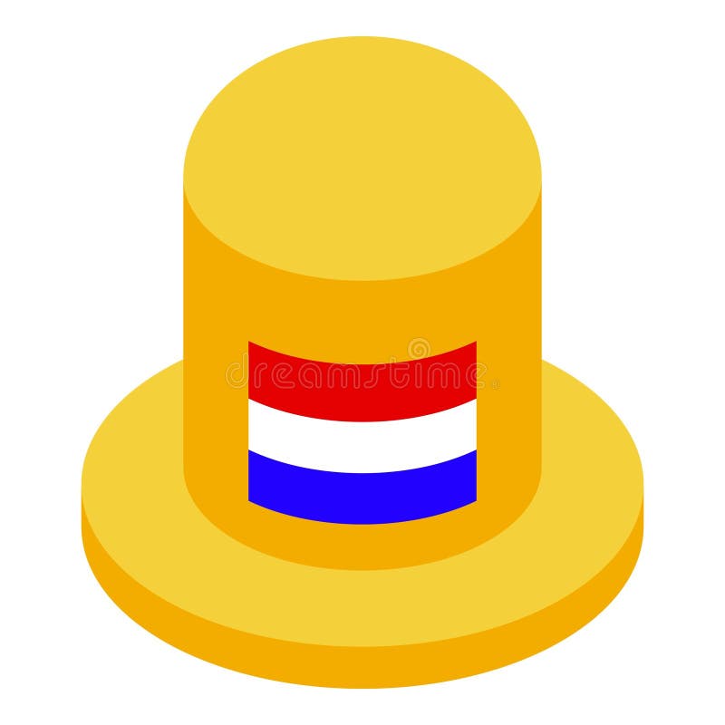 Yellow Push Pin Showing Netherlands Flag Location Stock Vector ...