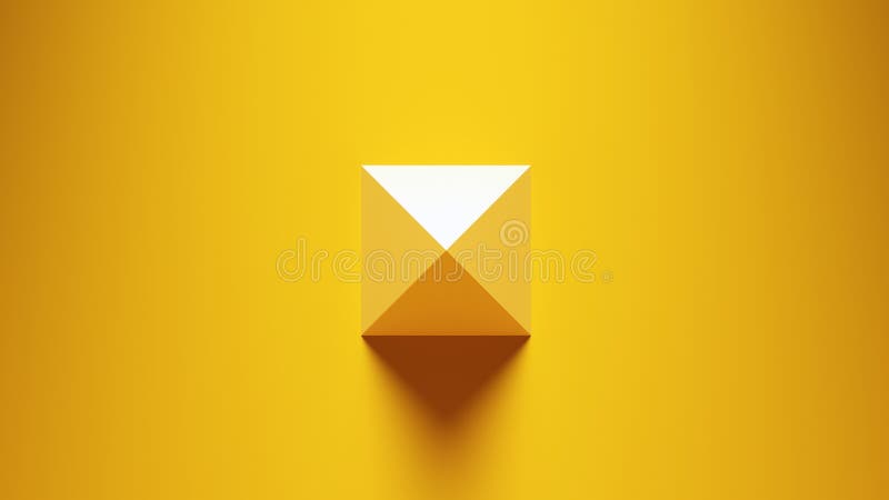 Yellow Pyramid Simple stock illustration. Illustration of design ...