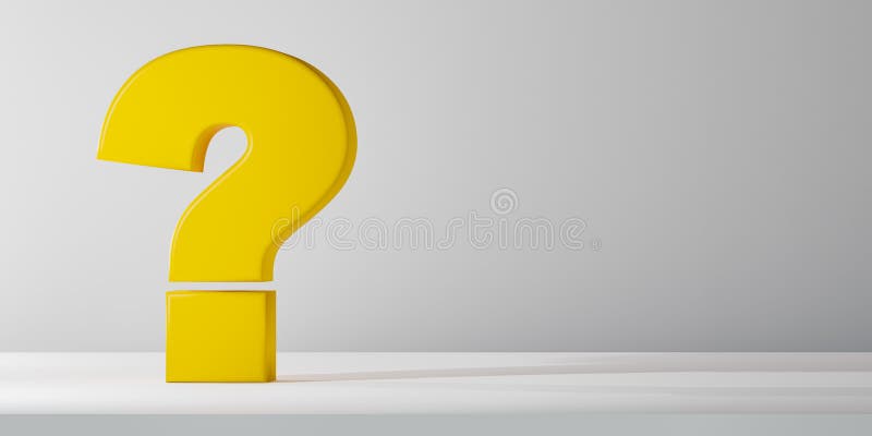 Yellow Question Mark Icon Sign or Ask Faq Answer Solution and ...