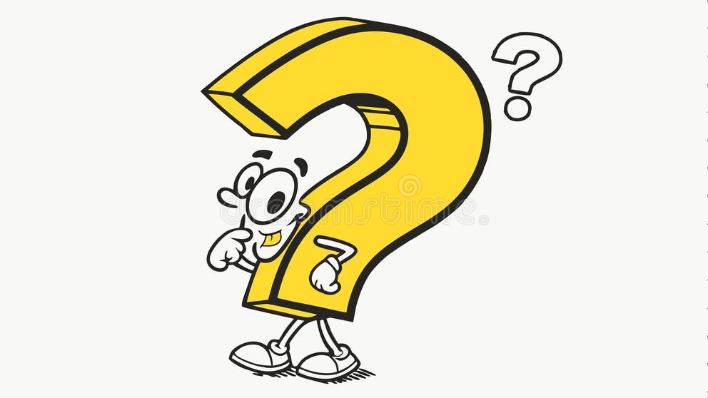 Yellow Question Mark, Query and Uncertainty Symbol Vector Design Generative AI Stock ...