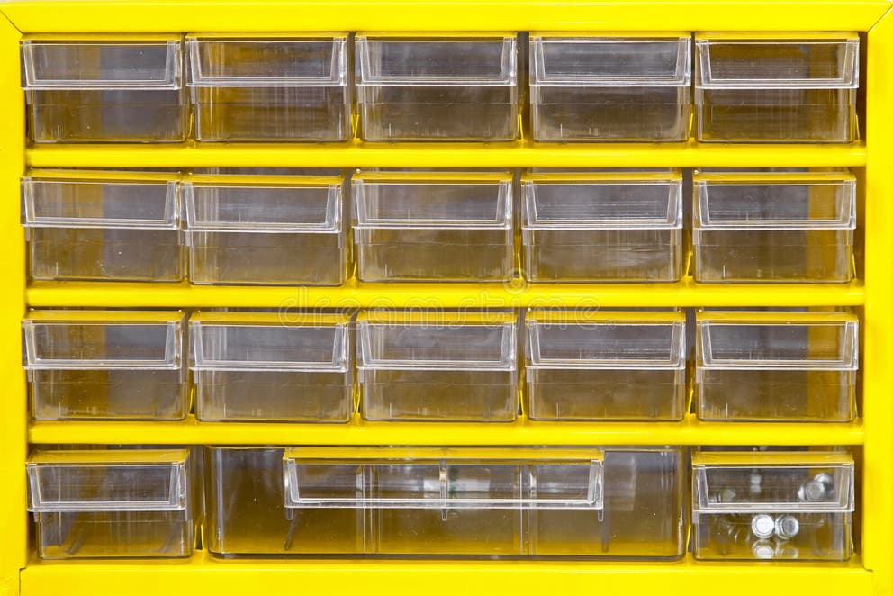 Yellow rack stock image. Image of parts, open, compartment - 19118983