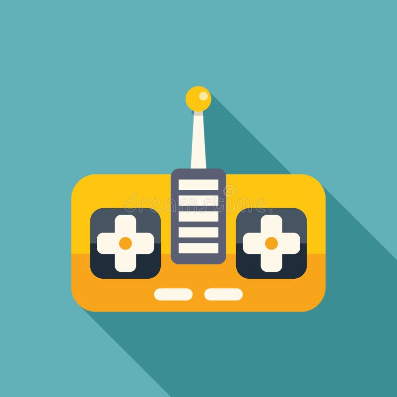 Yellow Radio Remote Control with Antenna Extending Upwards Stock ...