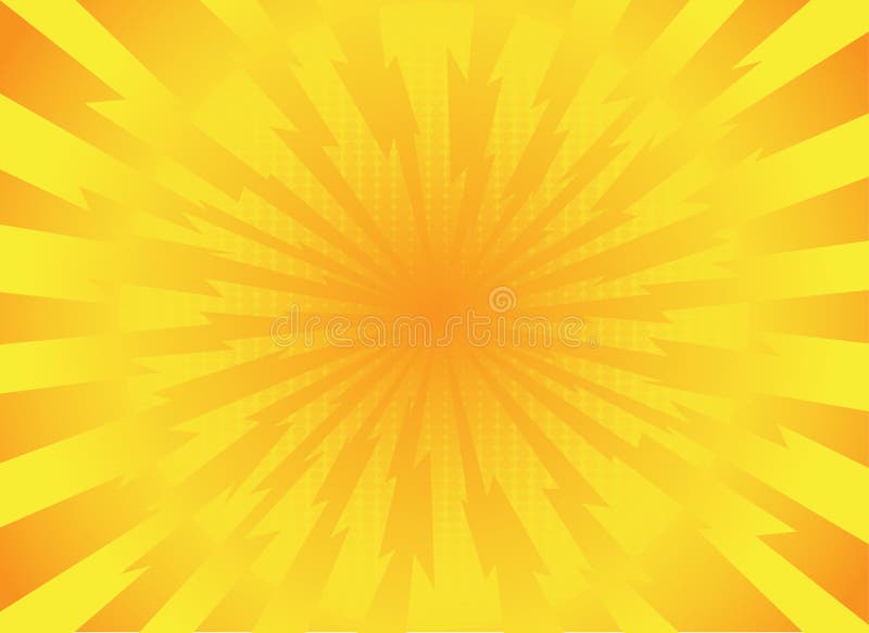 Yellow Rays Rising Background Stock Vector - Illustration of radiate ...