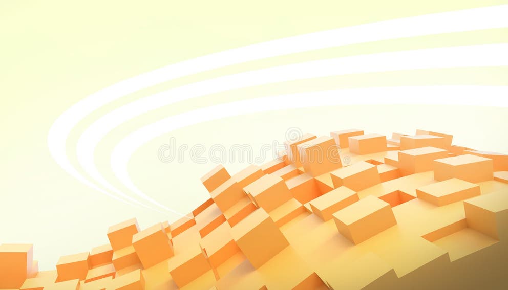 Yellow Rectangular Box that Toggles Randomly in Concept Old Modern Art ...