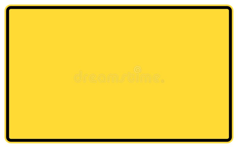 Yellow Rectangular Frame with Flowery Ornaments Stock Vector ...