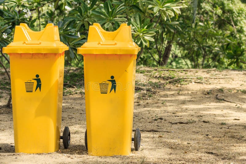 Yellow recycle stock photo. Image of garbage, city, recycle - 42444708