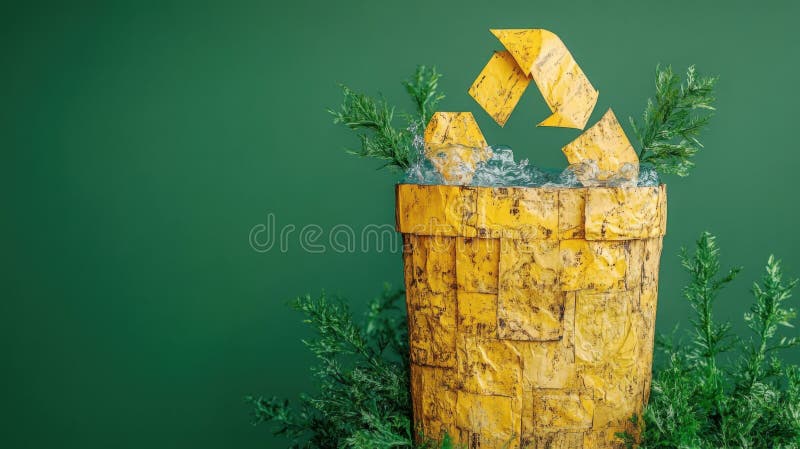 Recycling in Style stock image. Image of leaves, clean - 363924989