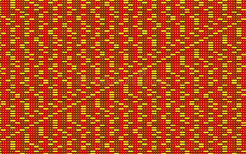 Yellow and Red Abstract Art of Horizontal and Vertical Lines Moving ...