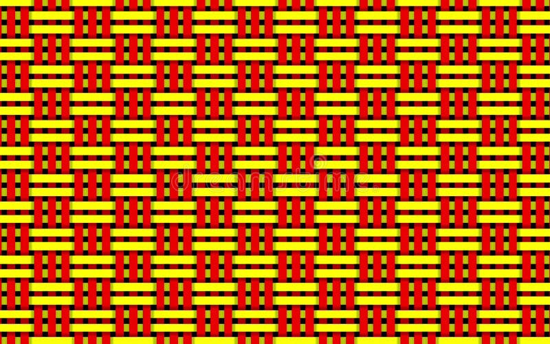 Yellow and Red Abstract Art of Horizontal and Vertical Lines Moving ...