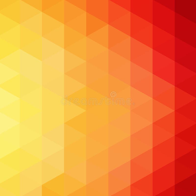 Yellow Red Abstract Triangular Background Polygonal Style. Eps 10 Stock Vector - Illustration of ...