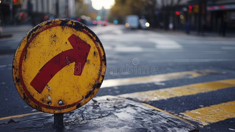 A Yellow and Red Arrow Pointing To the Right Stock Illustration ...