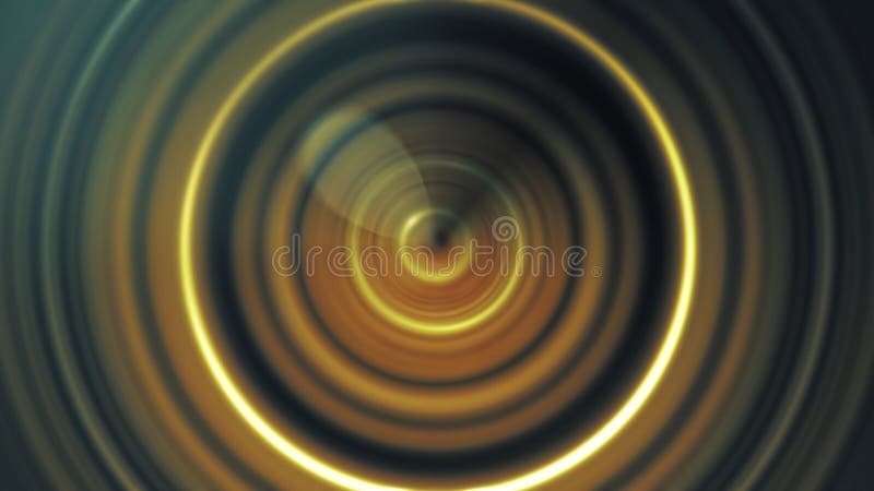 Yellow, Red, And Black Sound Waves, Pulsating Dance Of Circles And ... Yellow, Red, And Black Sound Waves, Pulsating Dance Of Circles And ...