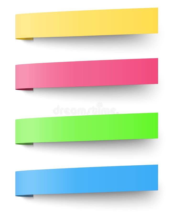 Yellow, Red and Green Sticky Notes Isolated on Transparent Background ... Yellow, Red and Green Sticky Notes Isolated on Transparent Background ...