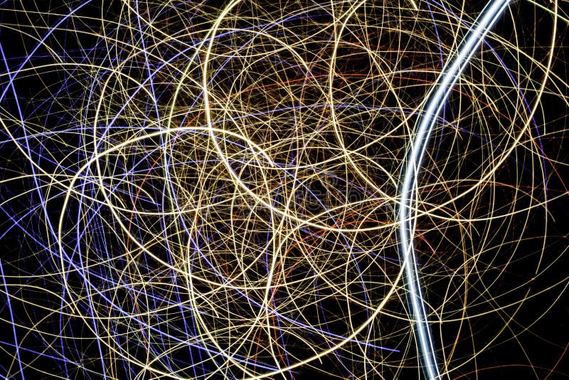 Light Display, Colored Laser, Infinity Light Tunnel Stock Photo - Image ...