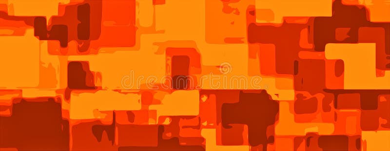 Yellow Red and Brown Painting Abstract Stock Illustration ...