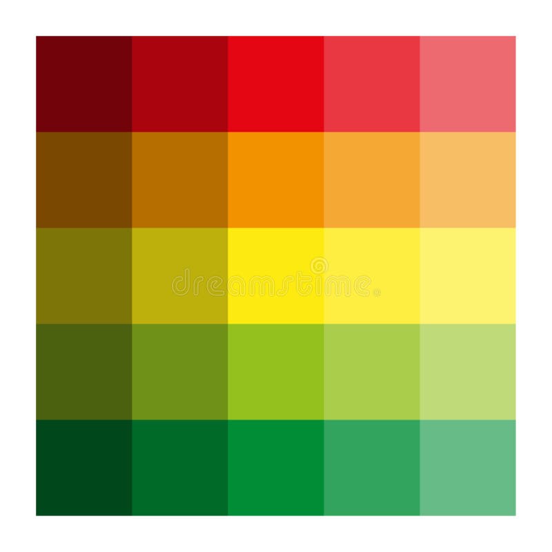 Yellow Red Color Palette. Color Palette. Vector Illustration. Stock ...
