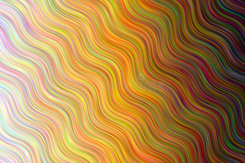 Yellow, Red and Dark Waves Abstract Vector Background. Simple Pattern ...