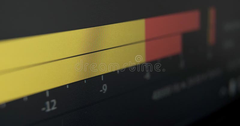 Digital Indicator Control Panels Show Channels Sound Level Stock Video ...