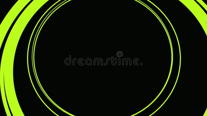 Yellow and Red Expanding Infinity Rings Motion Pattern on Black ...