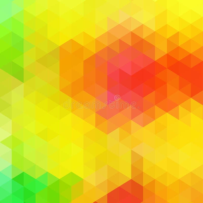 Yellow, Red, Green Color. Geometric Pattern. Eps 10 Stock Illustration ...