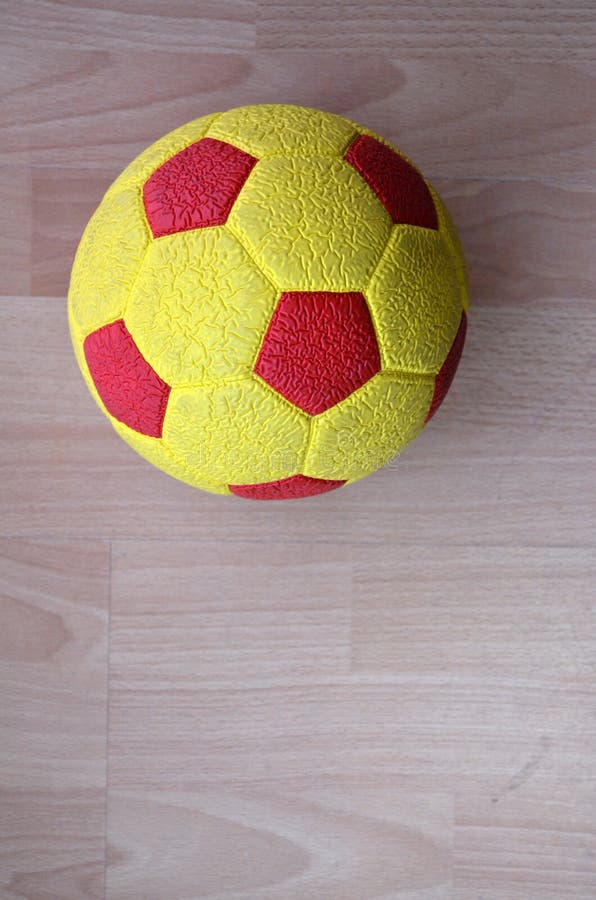 Yellow Red Soccer Ball Texture Stock Photo - Image of brazil ...