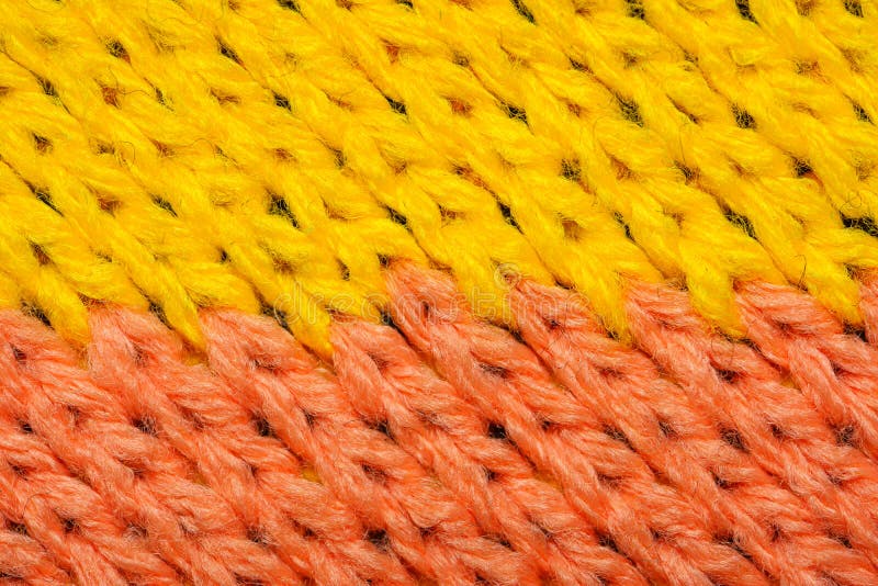 Yellow and Red Synthetic Knitted Fabric Texture Stock Photo - Image of ...