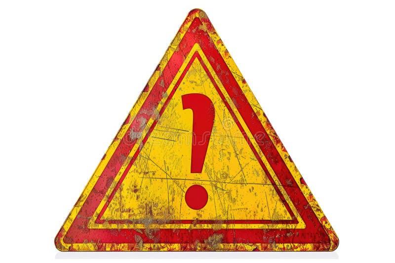 A Yellow and Red Triangular Sign with a Red Exclamation. Suitable for ...
