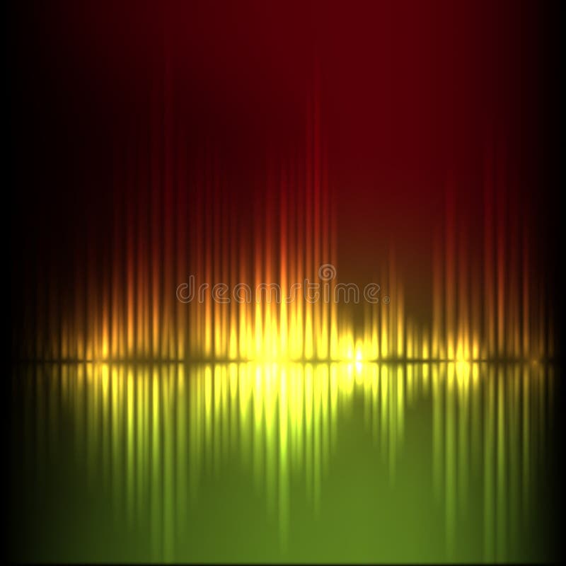 Abstract Equalizer Background. Blue-green Wave Stock Vector ...