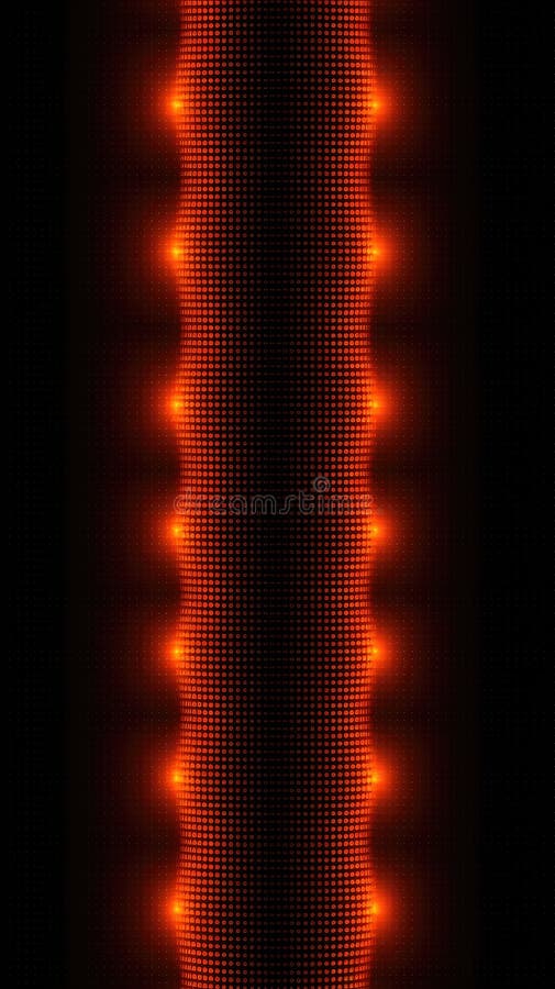 Yellow-red Wave on Black Background, Abstract Wallpaper, Illustration ...