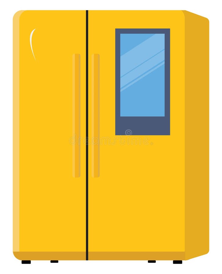 Yellow Refrigerator Stock Illustrations – 1,113 Yellow Refrigerator ...