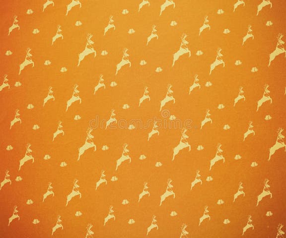 Yellow reindeer pattern stock illustration. Illustration of holidays ...