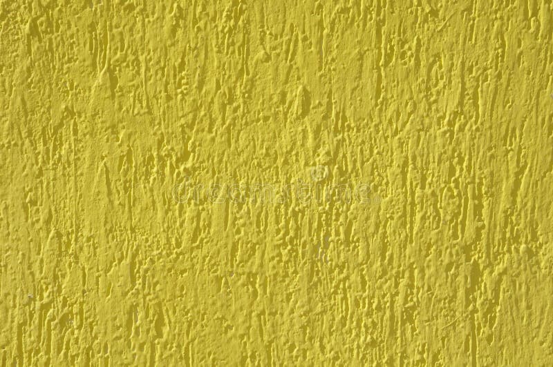 Yellow Relief Plaster on Wall Closeup Stock Image - Image of spot ...