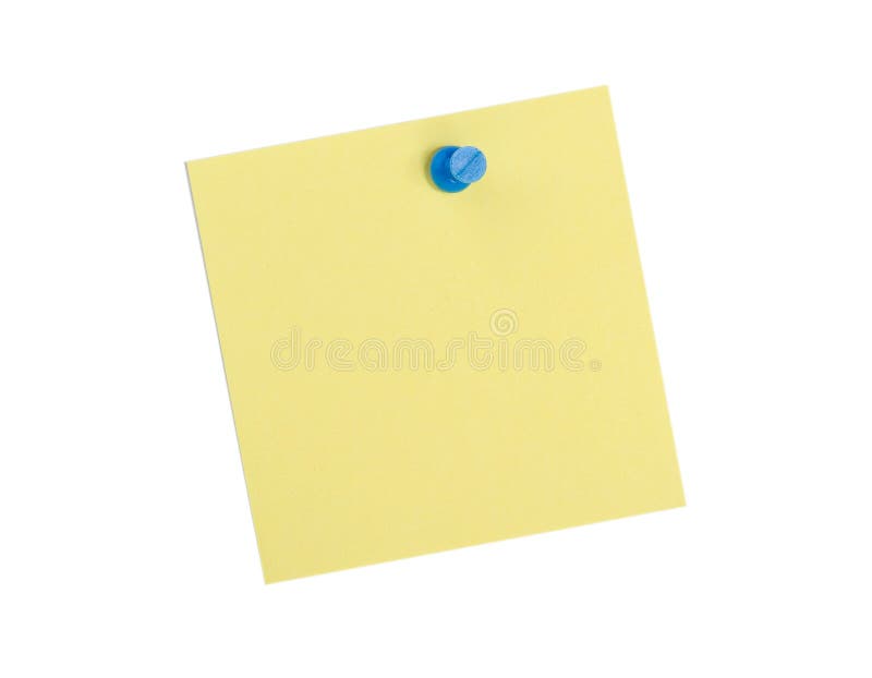 Post-it Note and Push Pin stock photo. Image of bulletin - 1355630