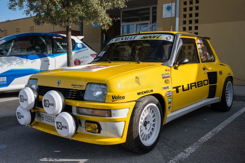Yellow Renault 5 Turbo, a Classic Rally Car Editorial Image - Image of ...