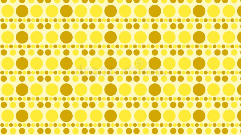 Yellow Retro Circles Pattern Background Illustrator Stock Illustration ...
