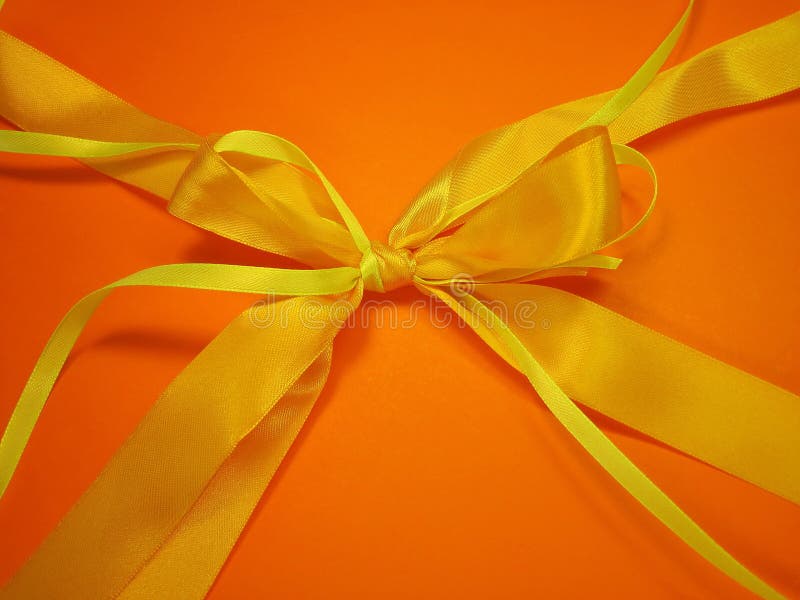 Yellow ribbon stock photo. Image of abstract, view, paper - 16532050