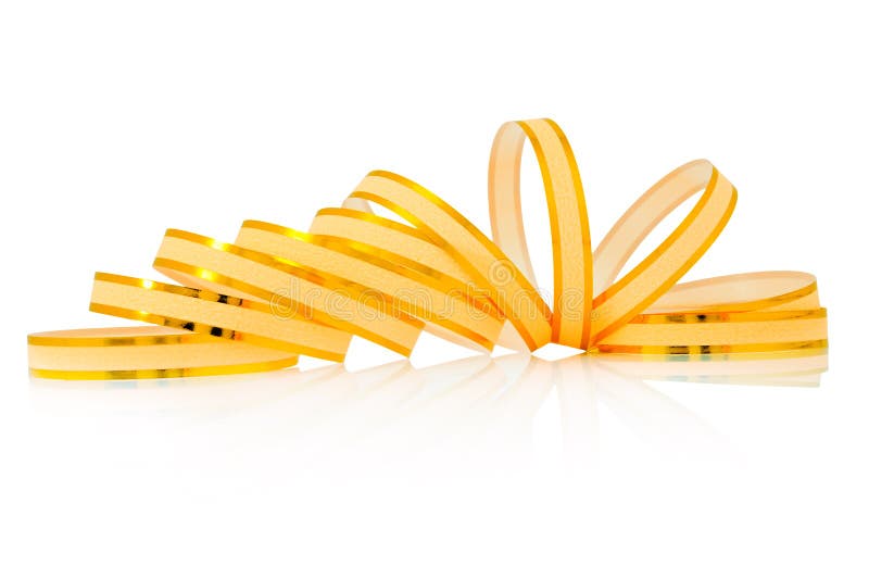 Yellow Ribbon Bookmark for a Book. Open Bible Stock Image - Image of ...