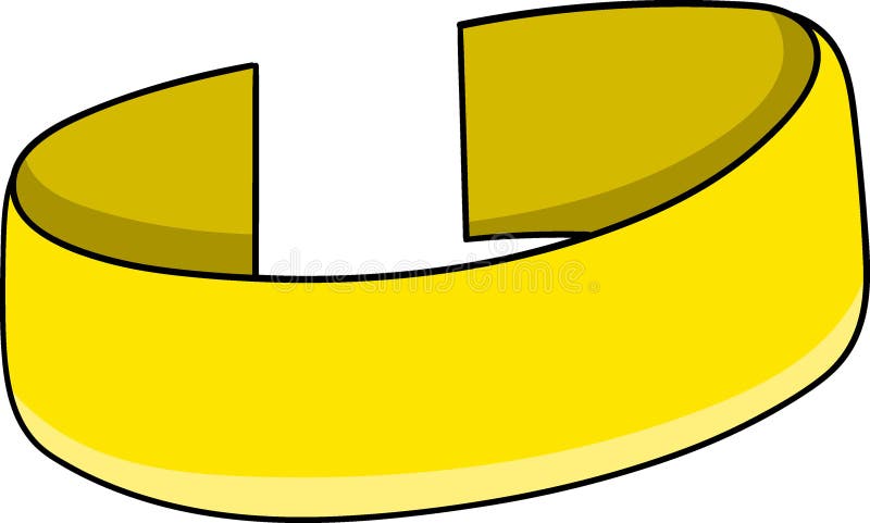 Yellow Ribbon Banner Illustration for Custom Text and Design Projects ...