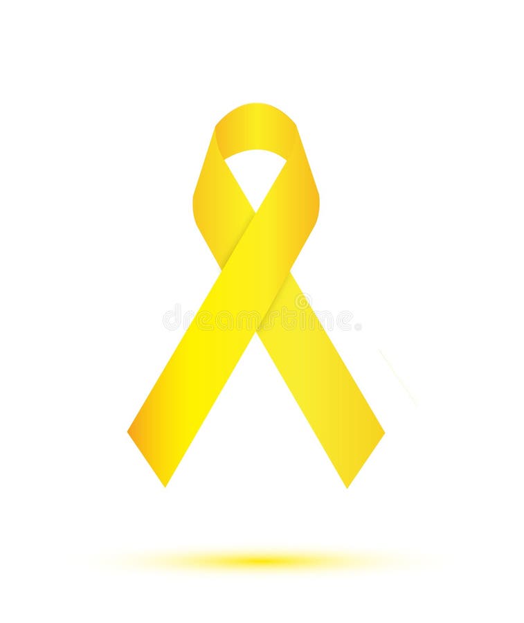 Yellow Ribbon Banner. Satin Blank. Design Label Scroll Ribbon Bow Blank ...