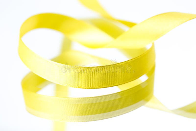 Yellow ribbons stock image. Image of celebration, serpentine - 35462039
