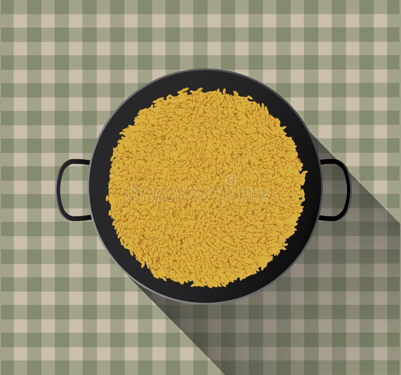 Yellow Rice Sketch Vector Icon for Mexican Cuisine Food Menu Design ...