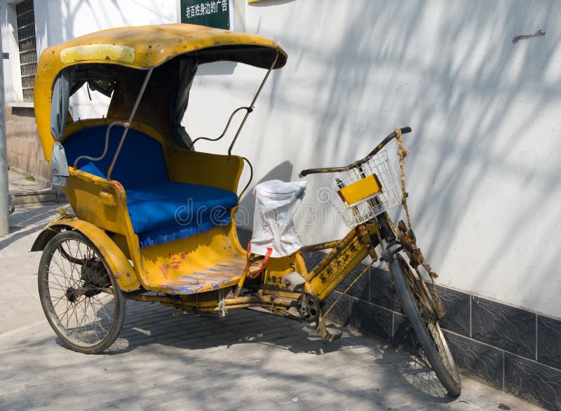 Bicycle rickshaw stock image. Image of colors, india - 15598843