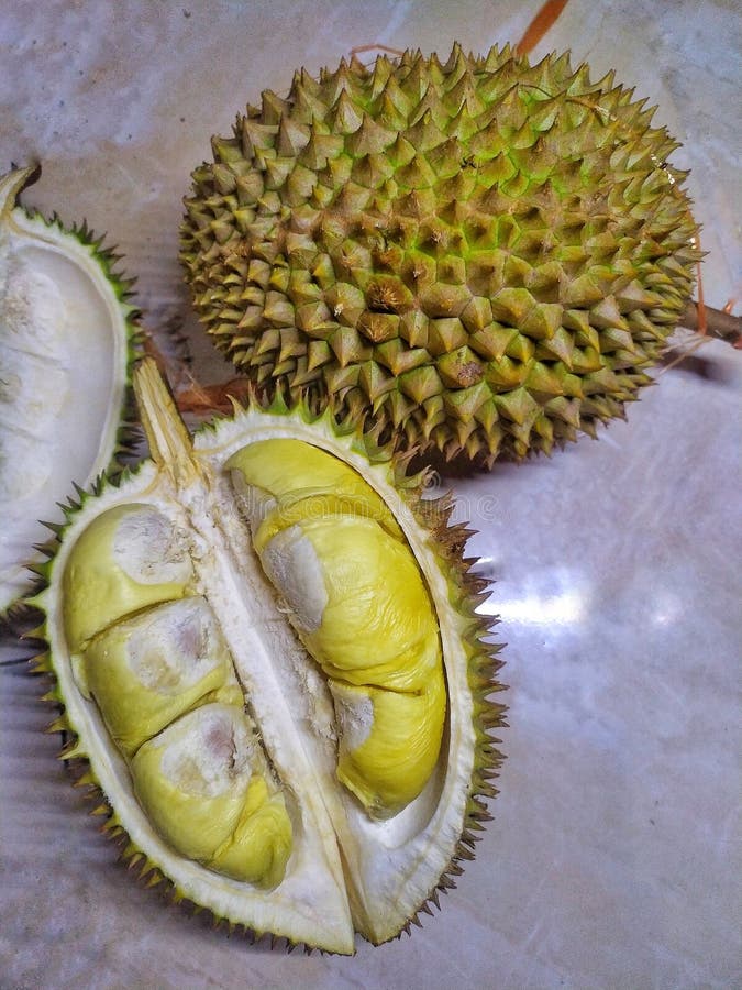 Yellow Ripe Durian Fruit To Eat Stock Image - Image of green, food ...