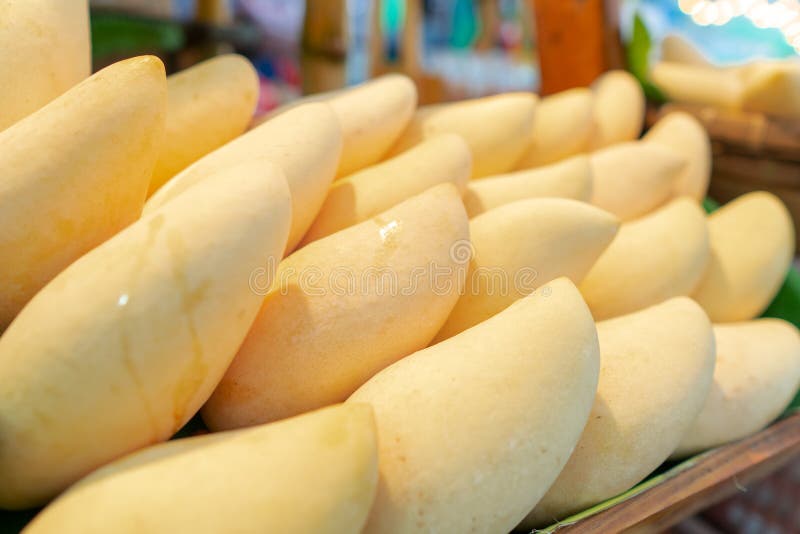 Yellow Ripe Mango Sweet Fruit in Thailand Stock Image - Image of mangos ...