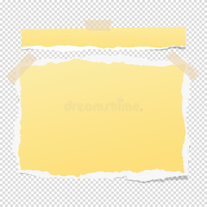 Yellow Ripped Paper Background. Stock Vector - Illustration of ...