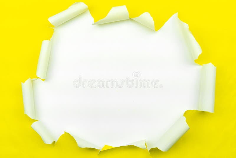 Yellow Ripped Paper Background. Stock Vector - Illustration of ...