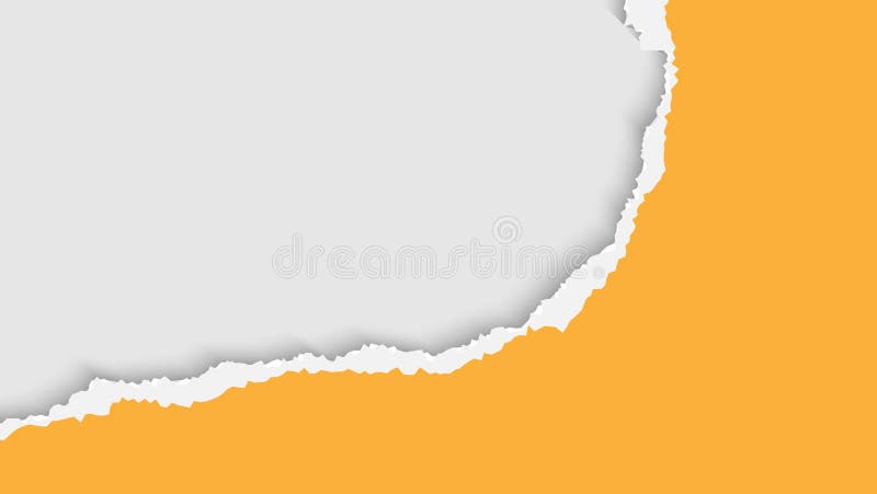 Yellow Ripped Paper Torn Design Template. Good Use for Presentation or ...